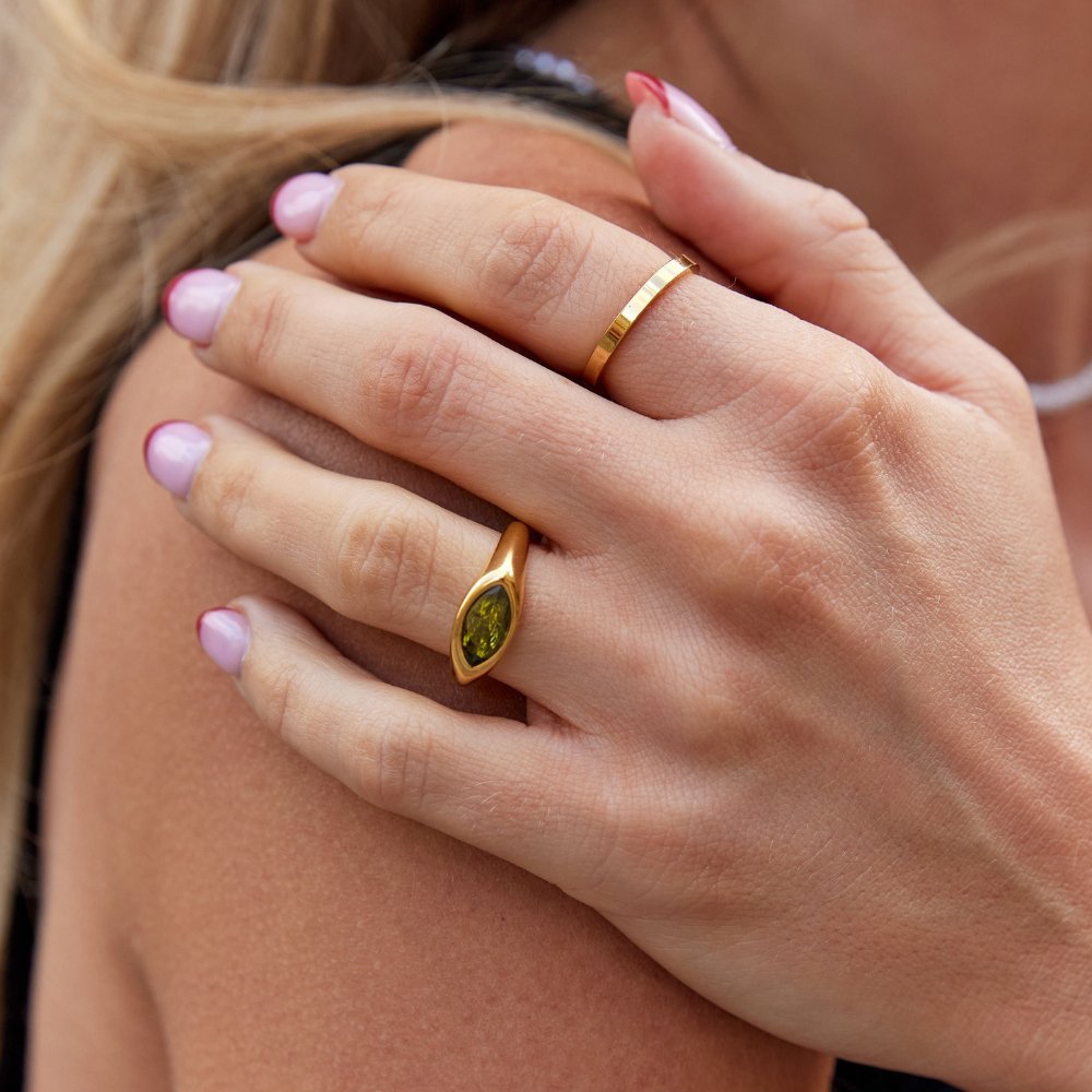 Ember Crystal Ring – Gold Rings – Elegant Jewellery – Durable Design